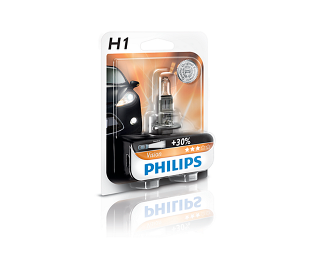 H1 PR 55W 1stk +30% bjartari 12V | Philips